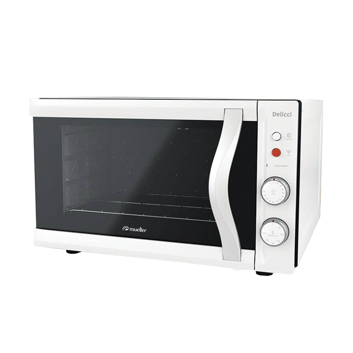 HORNO MUELLER 44LTS DELICCI C/TIMER BLANCO — Rubén Dario Comercial S.R.L